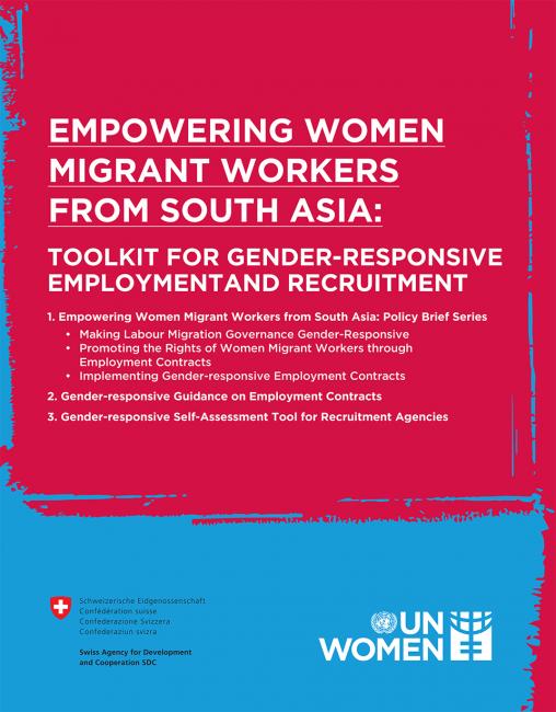 Empowering Women Migrant Workers From South Asia Toolkit For Gender